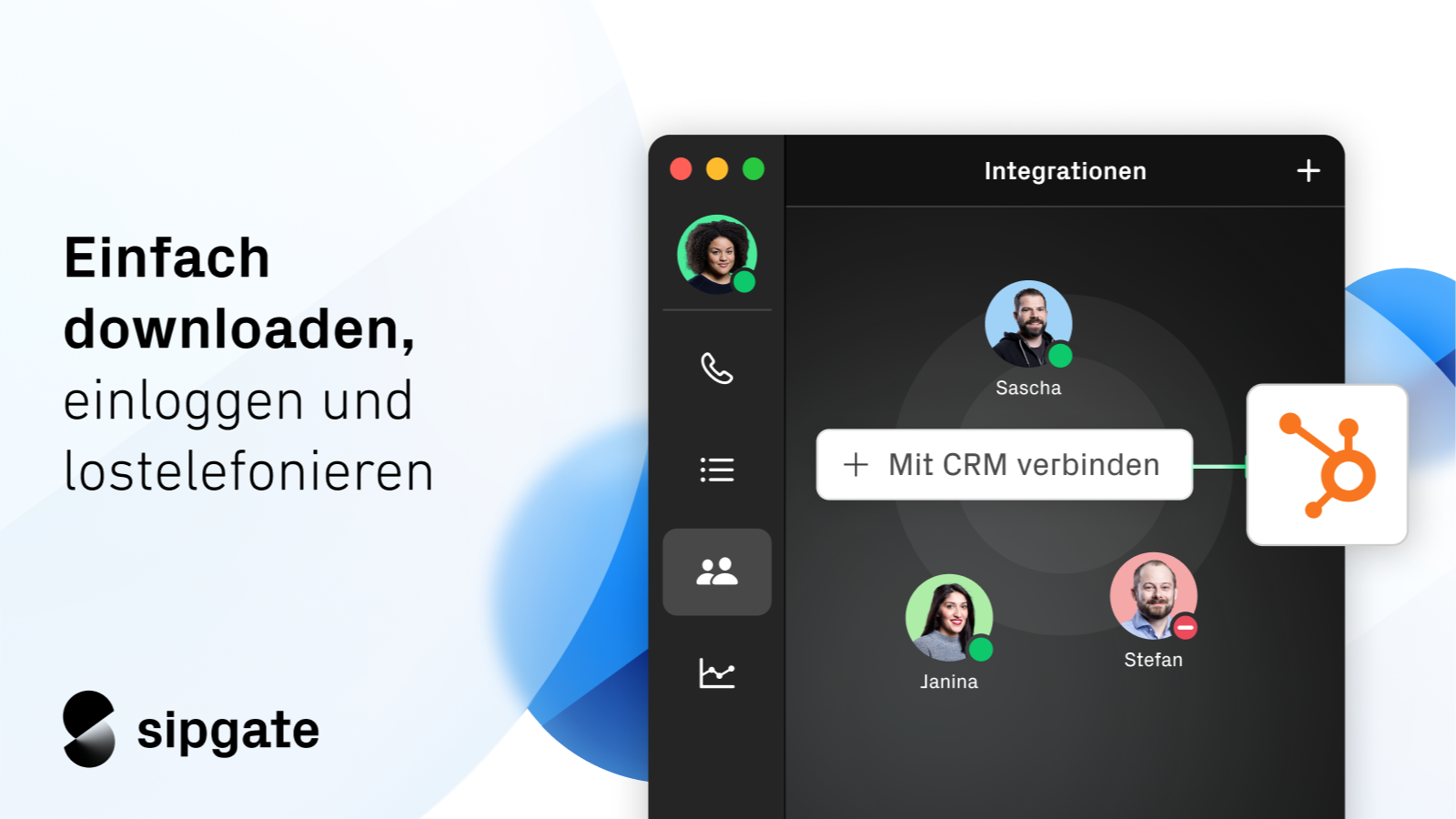 sipgate App CLINQ HubSpot Integration | Connect Them Today